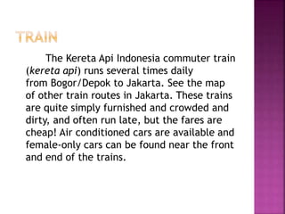 Indonesian transportation | PPTX