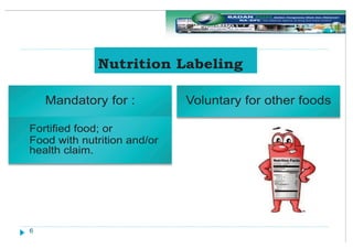 INDONESIA Nutrition & Labelling Claims_2015 | PDF