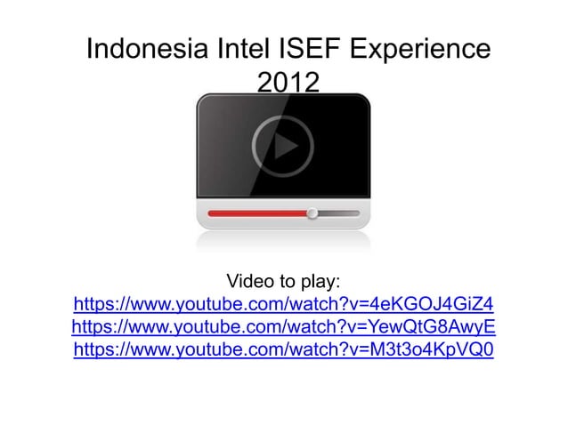 Indonesia Road to Intel ISEF: Oral Presentation (Interview) Tips | PPT