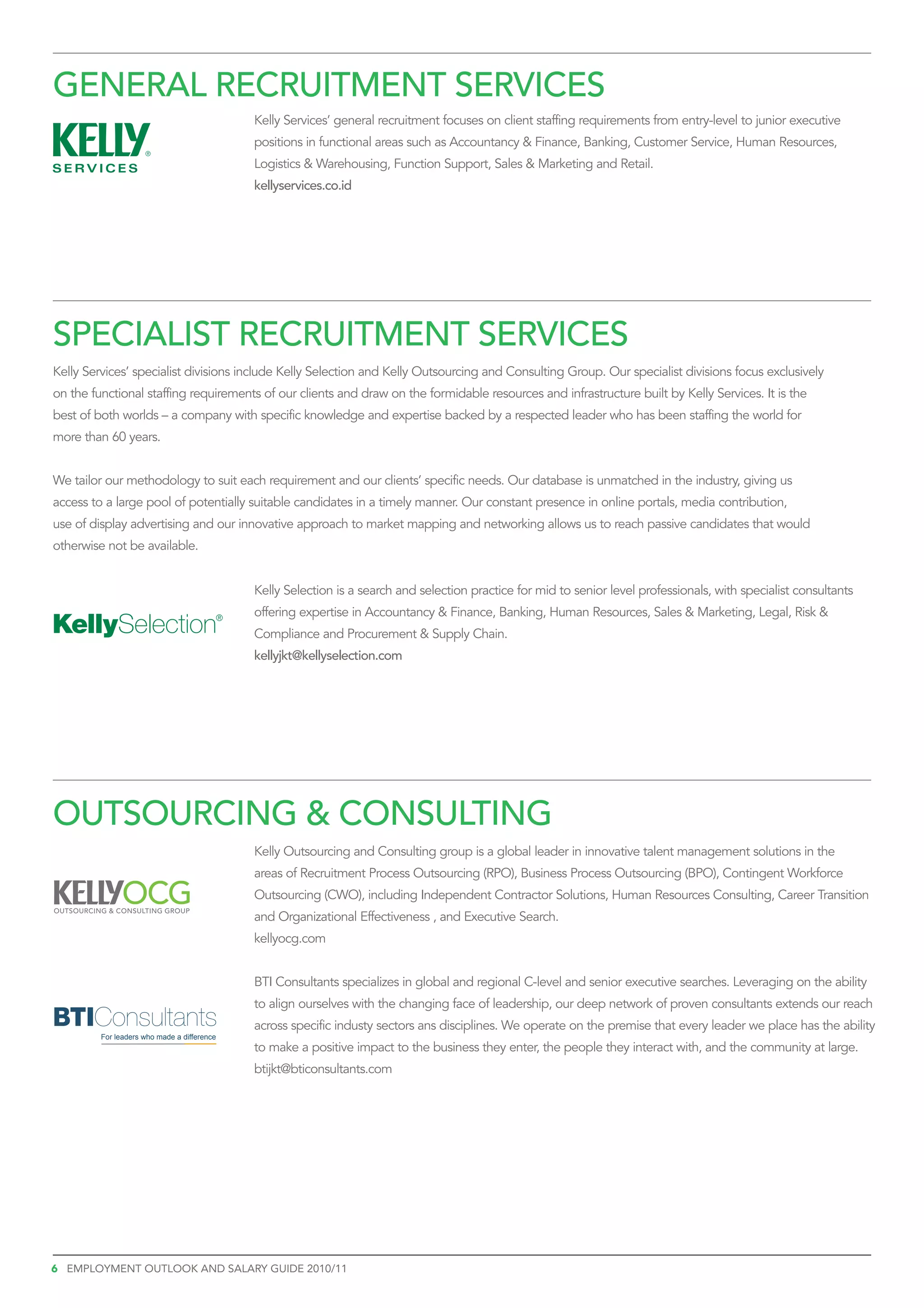 Kelly Services Indonesia Salary Guide 2010/2011 | PDF