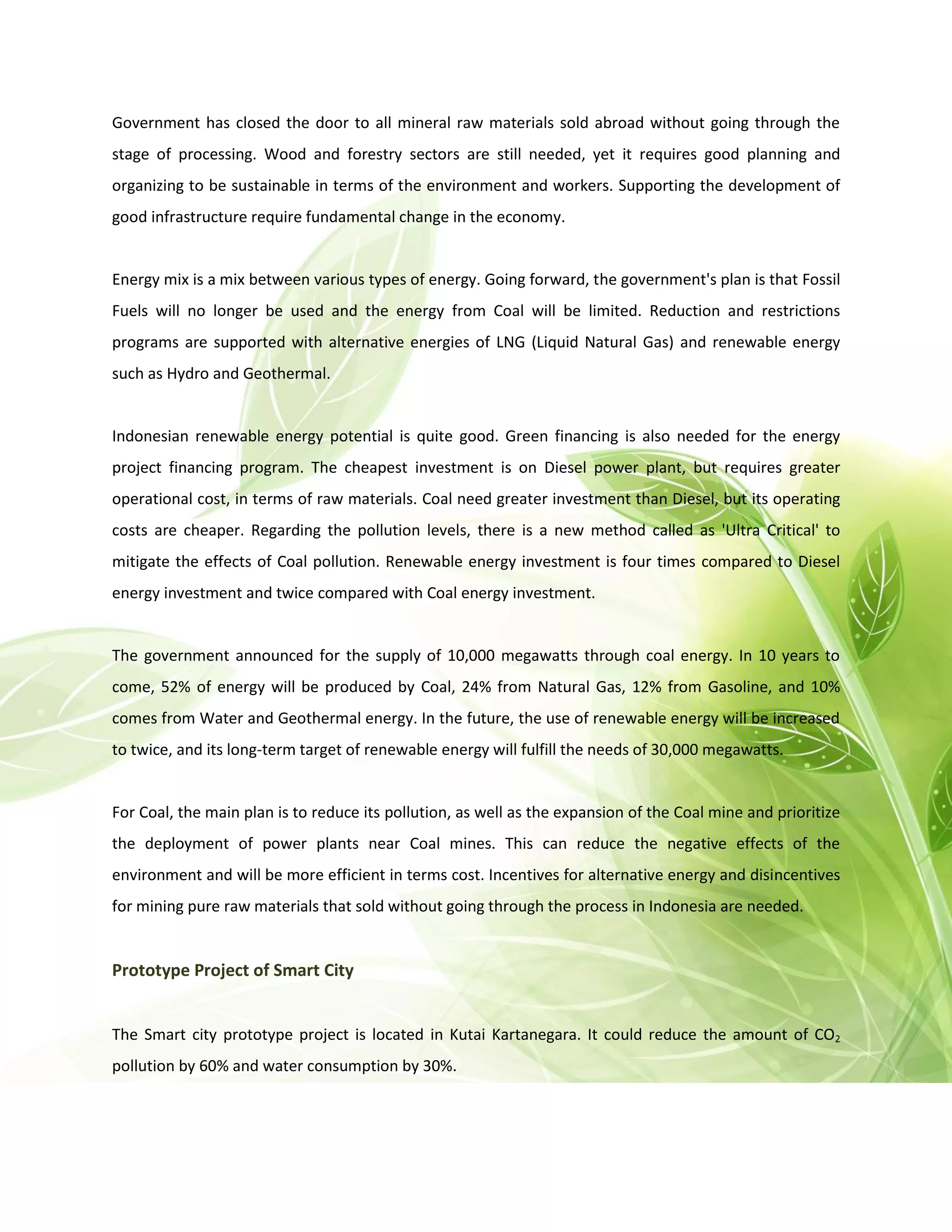 Indonesia's green infrastructure planning | PDF