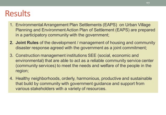 Indonesia REPORT: Slum Upgrading POLICIES AND PROGRAMS | PDF ...