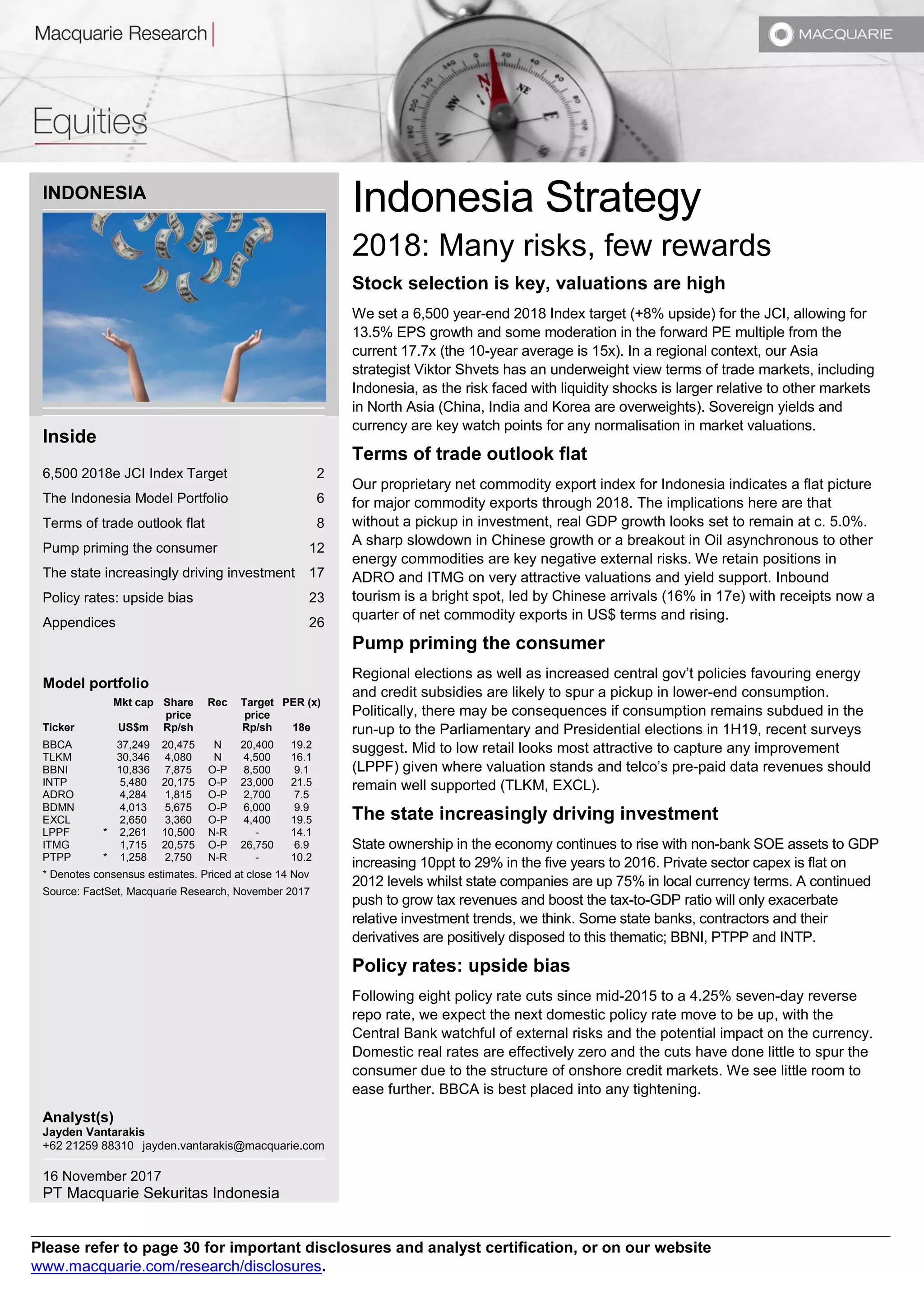 Indonesia strategy 2018 - many risks,few rewards | PDF