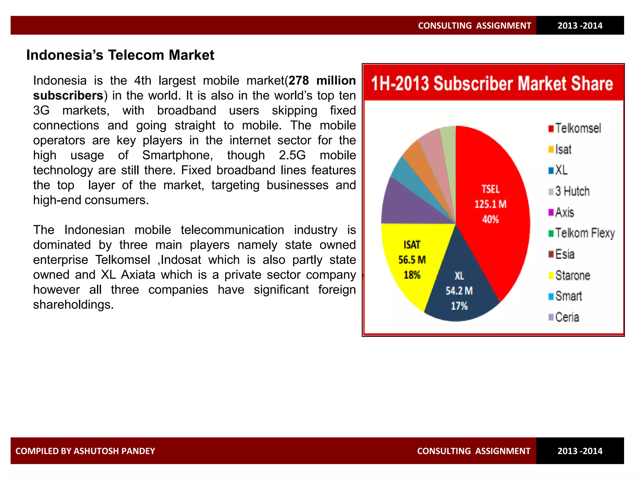 Indonesia telecom outlook 2014 | PDF