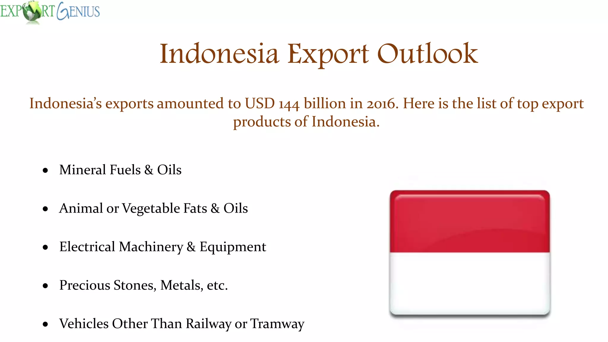 Indonesia top export products | PPT