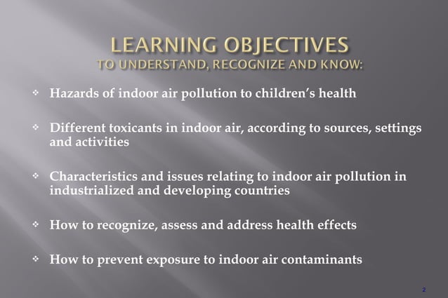 Indoor air pollution | PPT | Lung and Respiratory Health | Diseases and ...
