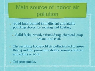 Indoor air pollution | PPTX