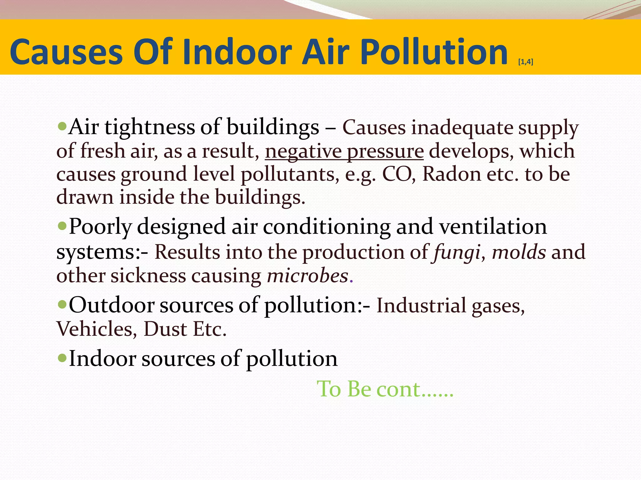 Indoor air pollution & its monitoring | PPT