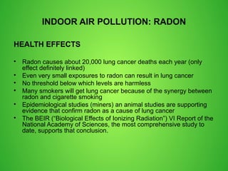 Indoor air pollution radon | PPT
