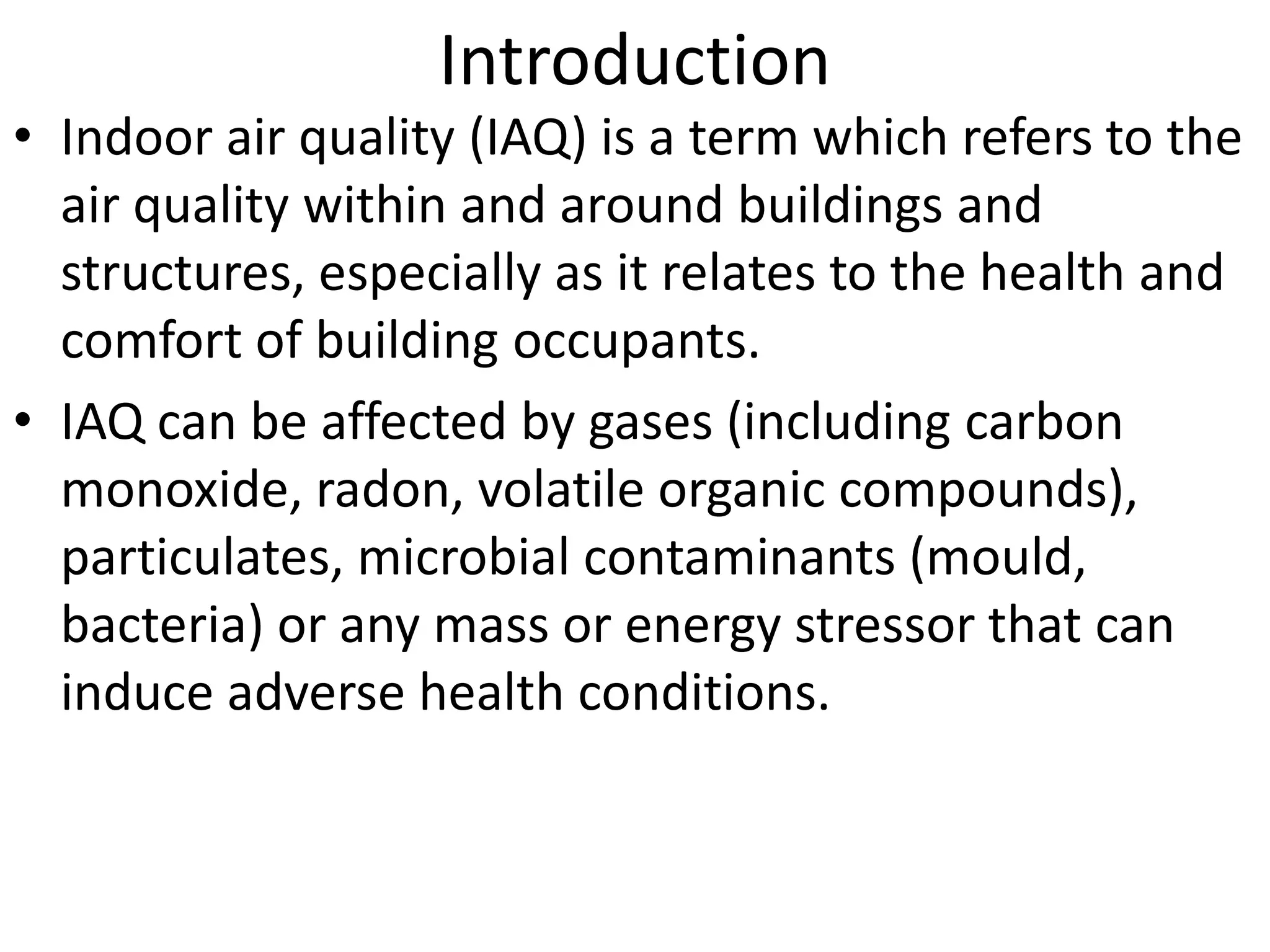Indoor air quality | PPTX