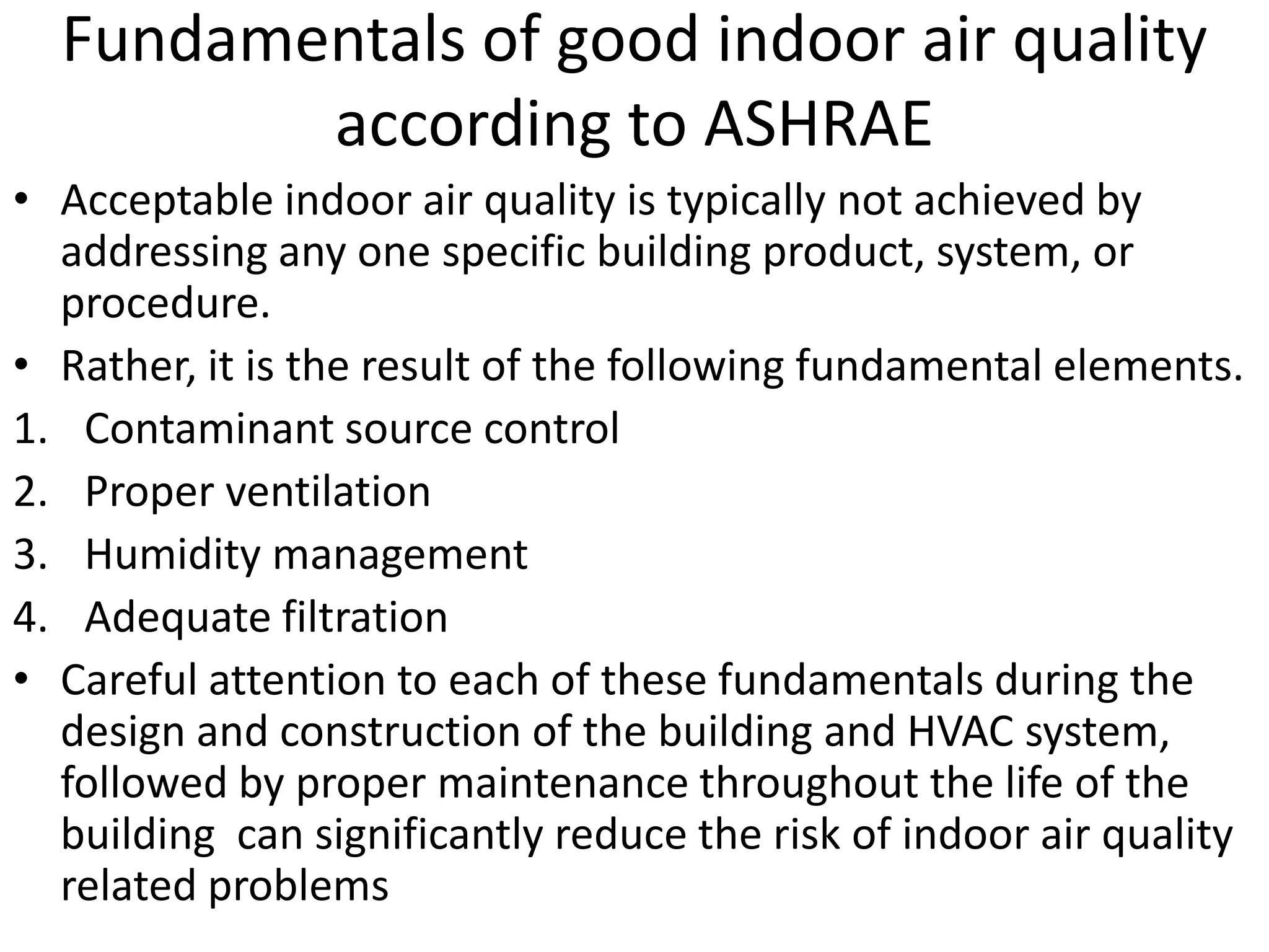 Indoor air quality | PPTX