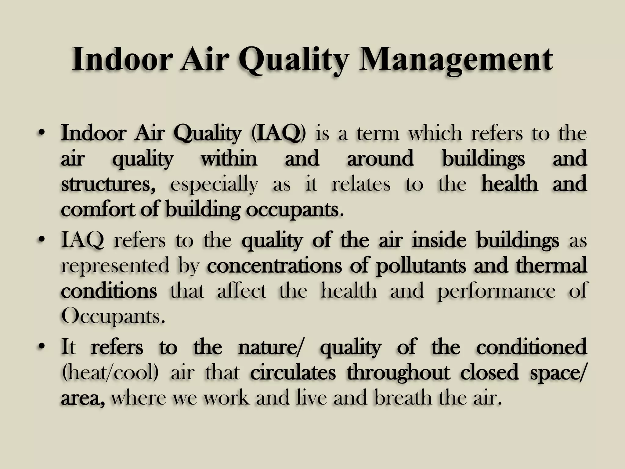 Indoor Air Quality | PPTX