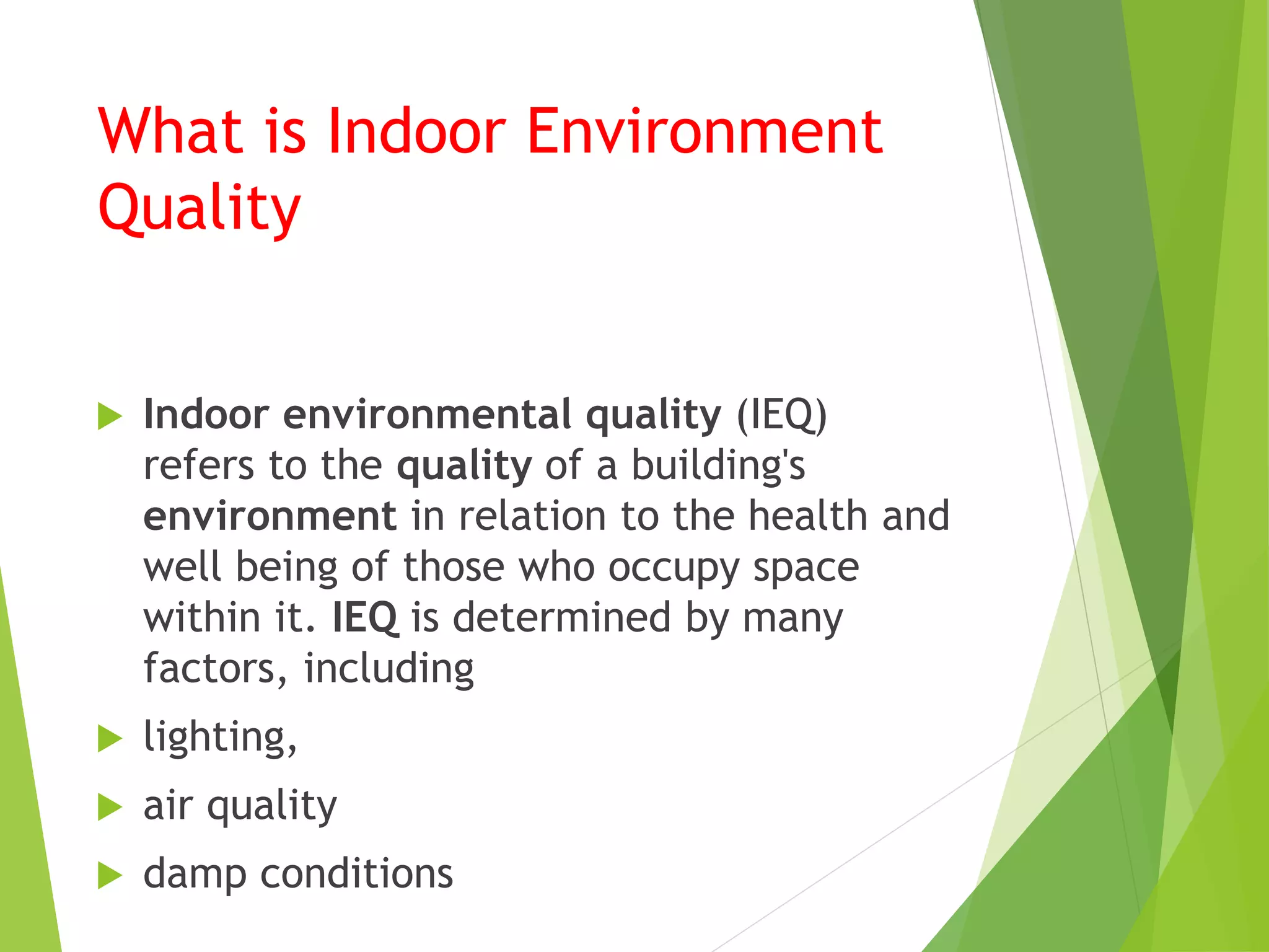 Indoor air quality | PPTX
