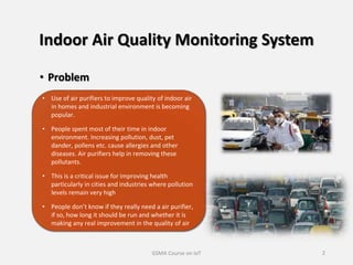 Indoor air quality monitoring system | PPTX