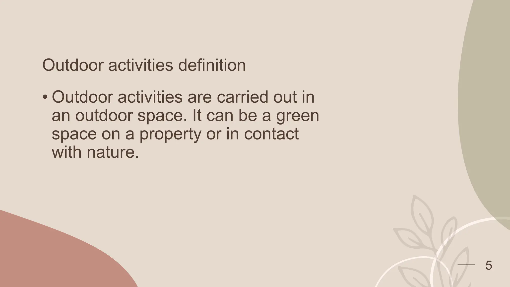 indoor and outdoor activities.......pptx