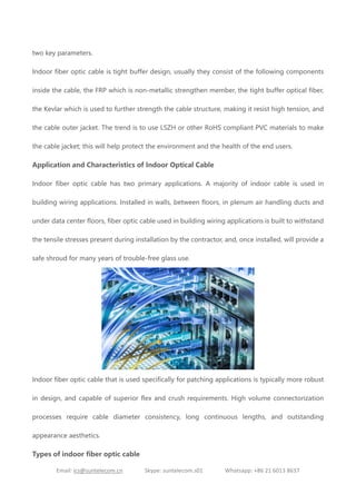 Indoor Fiber Optic Cable | PDF