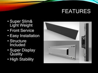 Indoor HD Front Service LED Display | PPTX