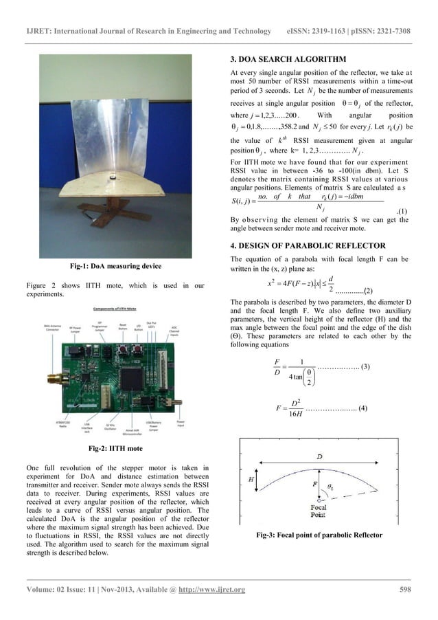 Indoor Localization In Sensor Network With Estimation Of Doa And Rssi Measurement Pdf