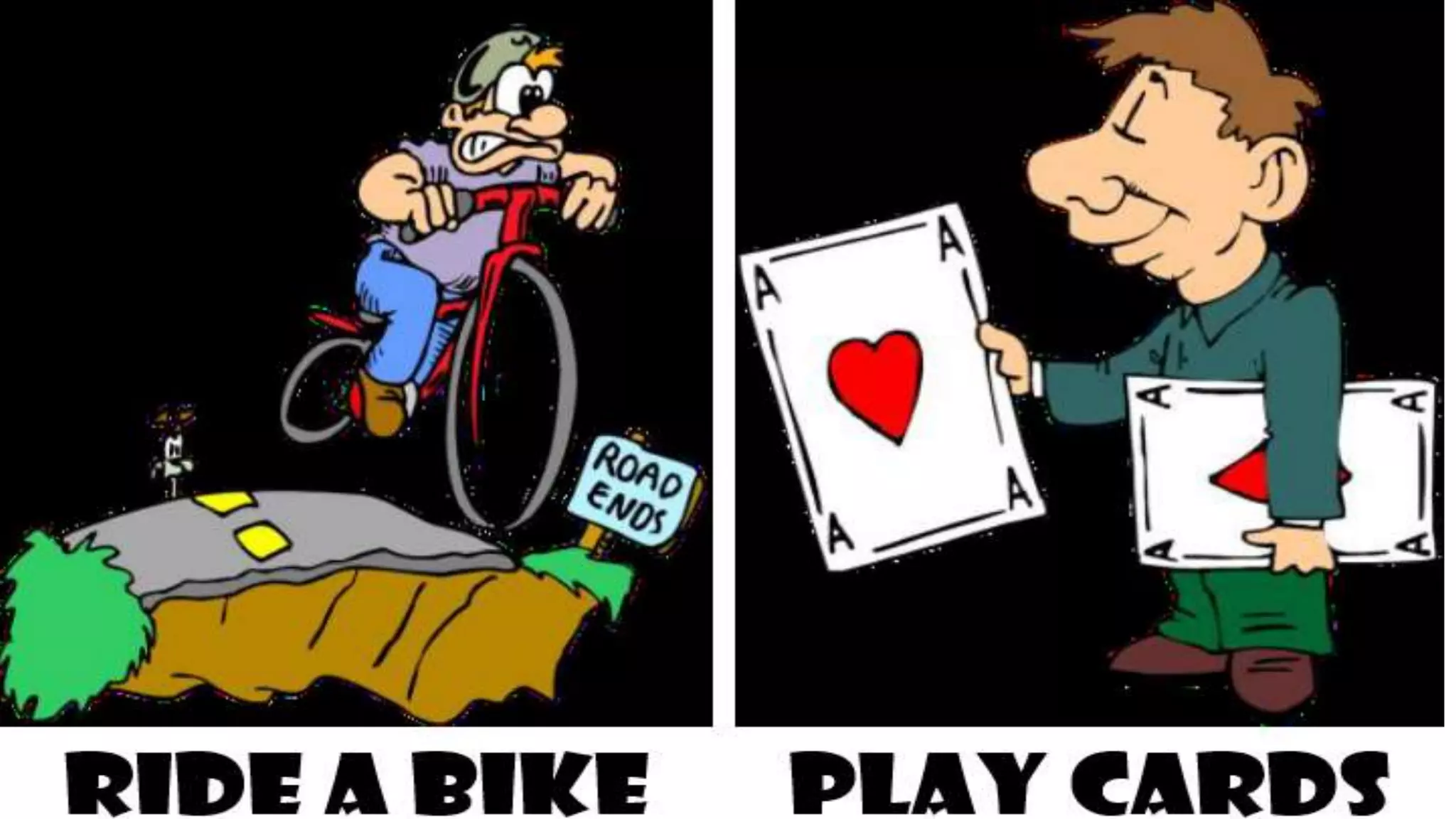 Indoor & outdoor activities flash cards | PPTX
