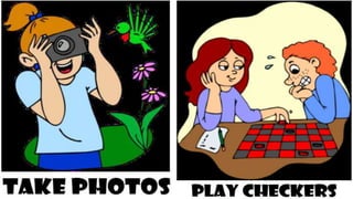 Indoor & outdoor activities flash cards | PPTX