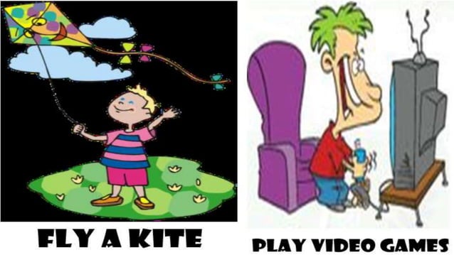 Indoor & outdoor activities flash cards | PPTX