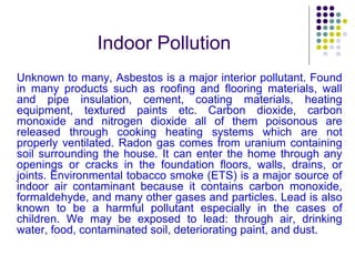 Indoor pollution | PPT