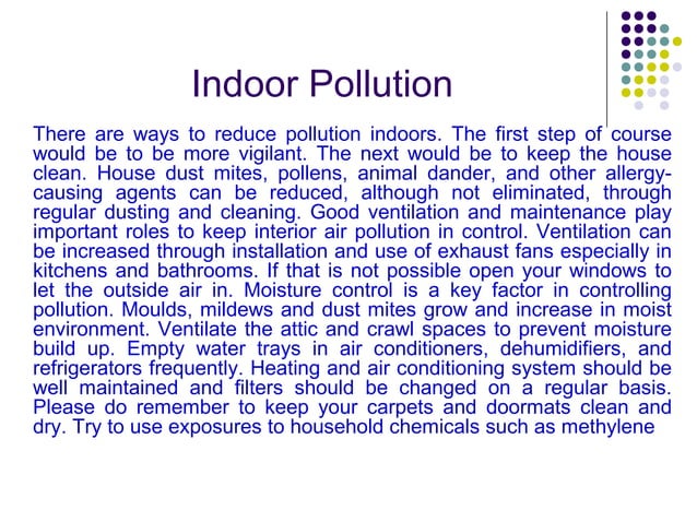 Indoor pollution | PPT