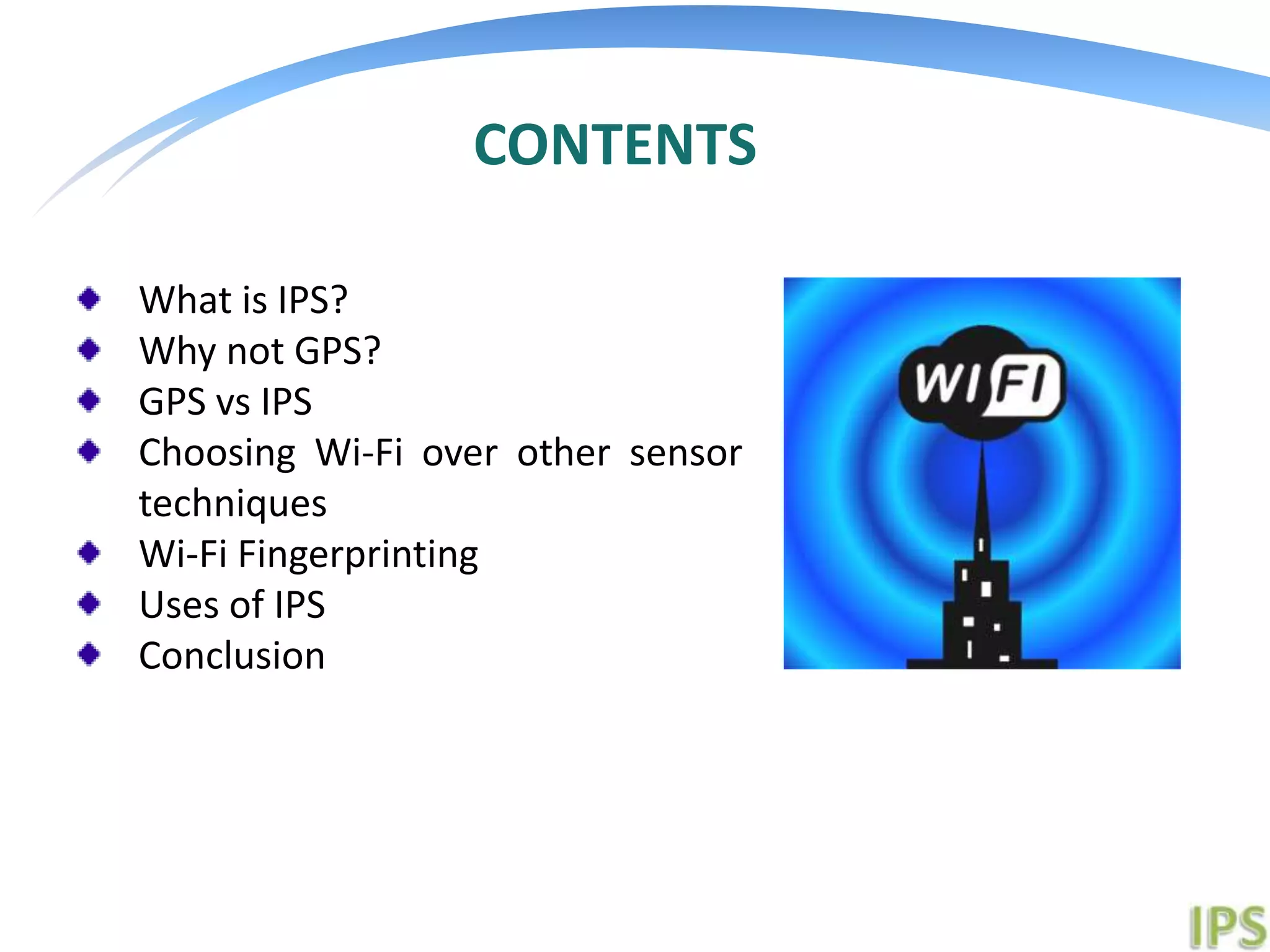 Indoor positioning system | PPTX