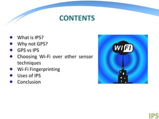 Indoor positioning system | PPTX