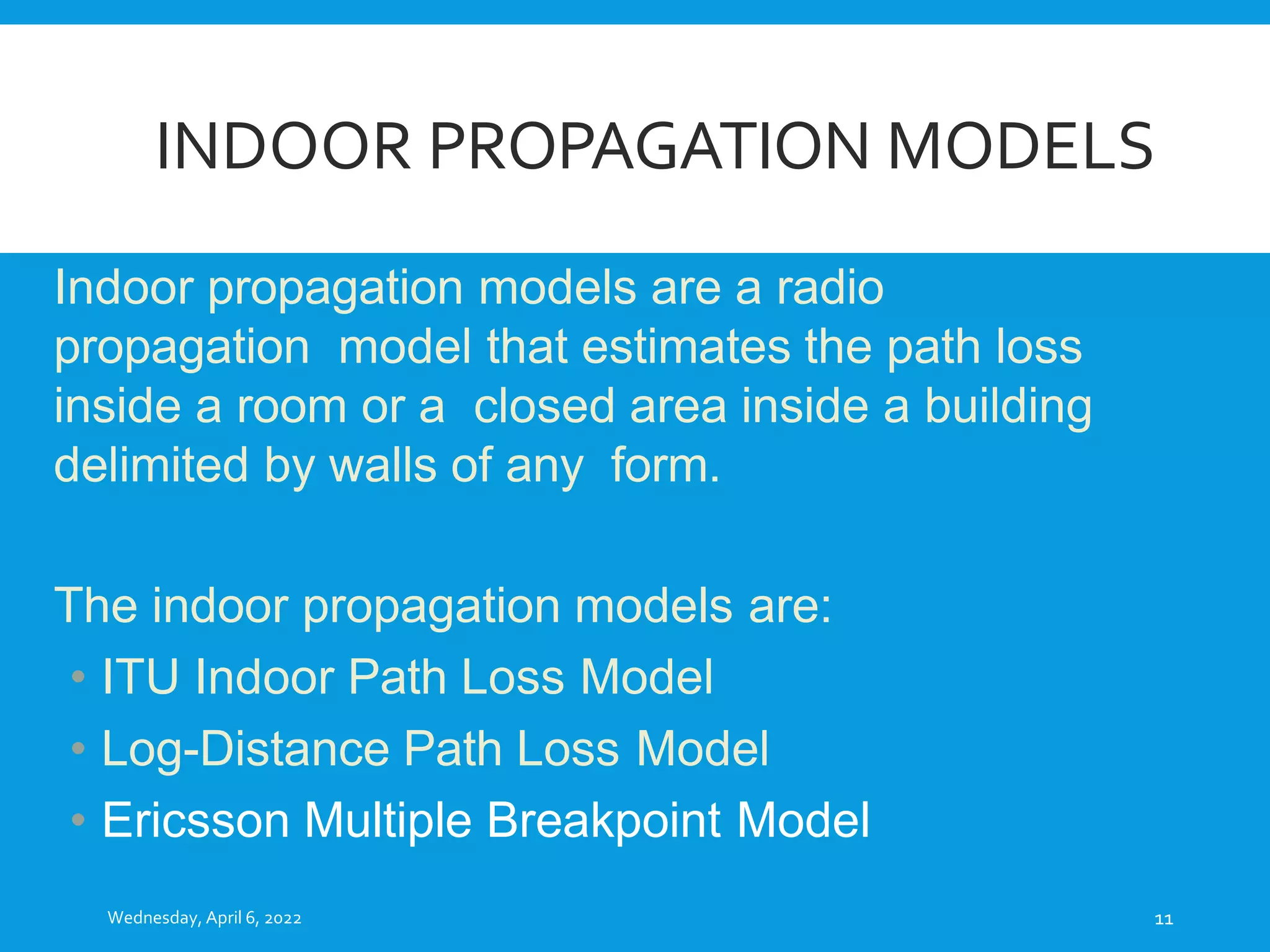 Indoorpropagation | PPTX