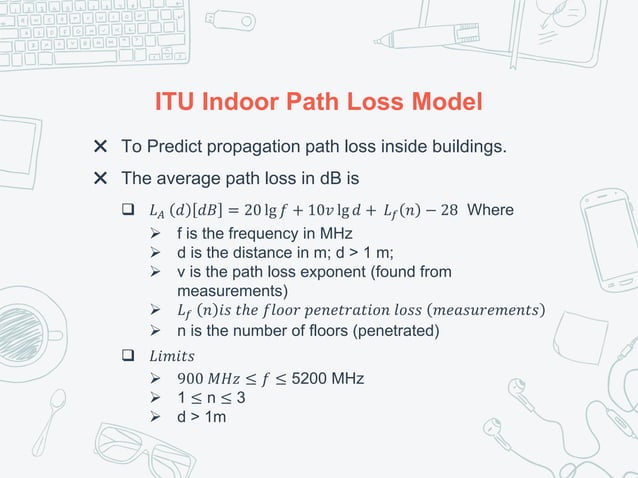 Indoor Propagation Model Ipm Pptx Computer Networking Computing