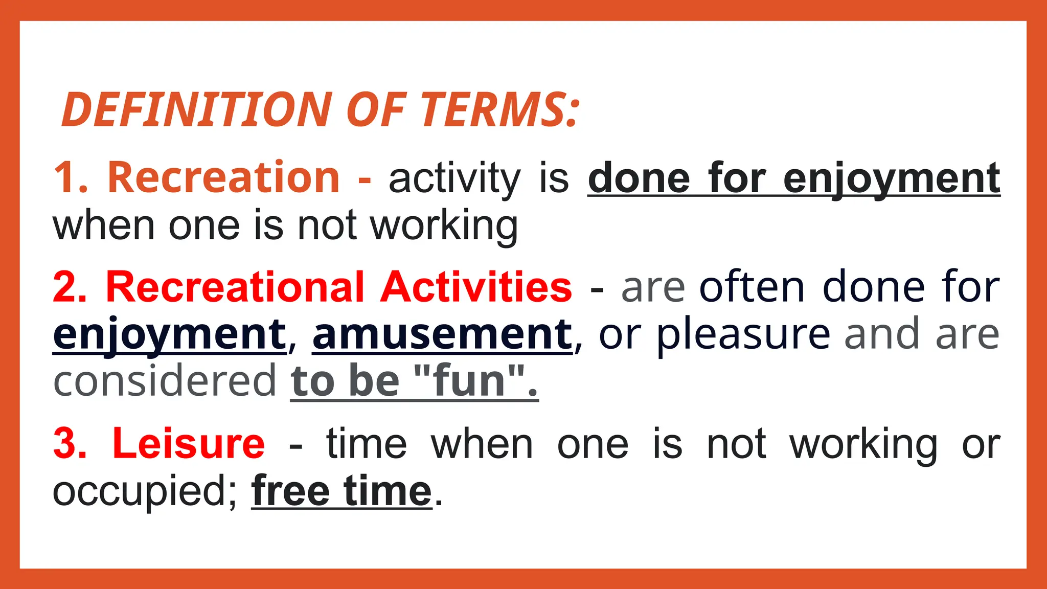 Indoor Recreational Activities.pptx lesson for grade 8 | PPTX