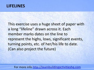 Indoor team building activities for adults | PPTX