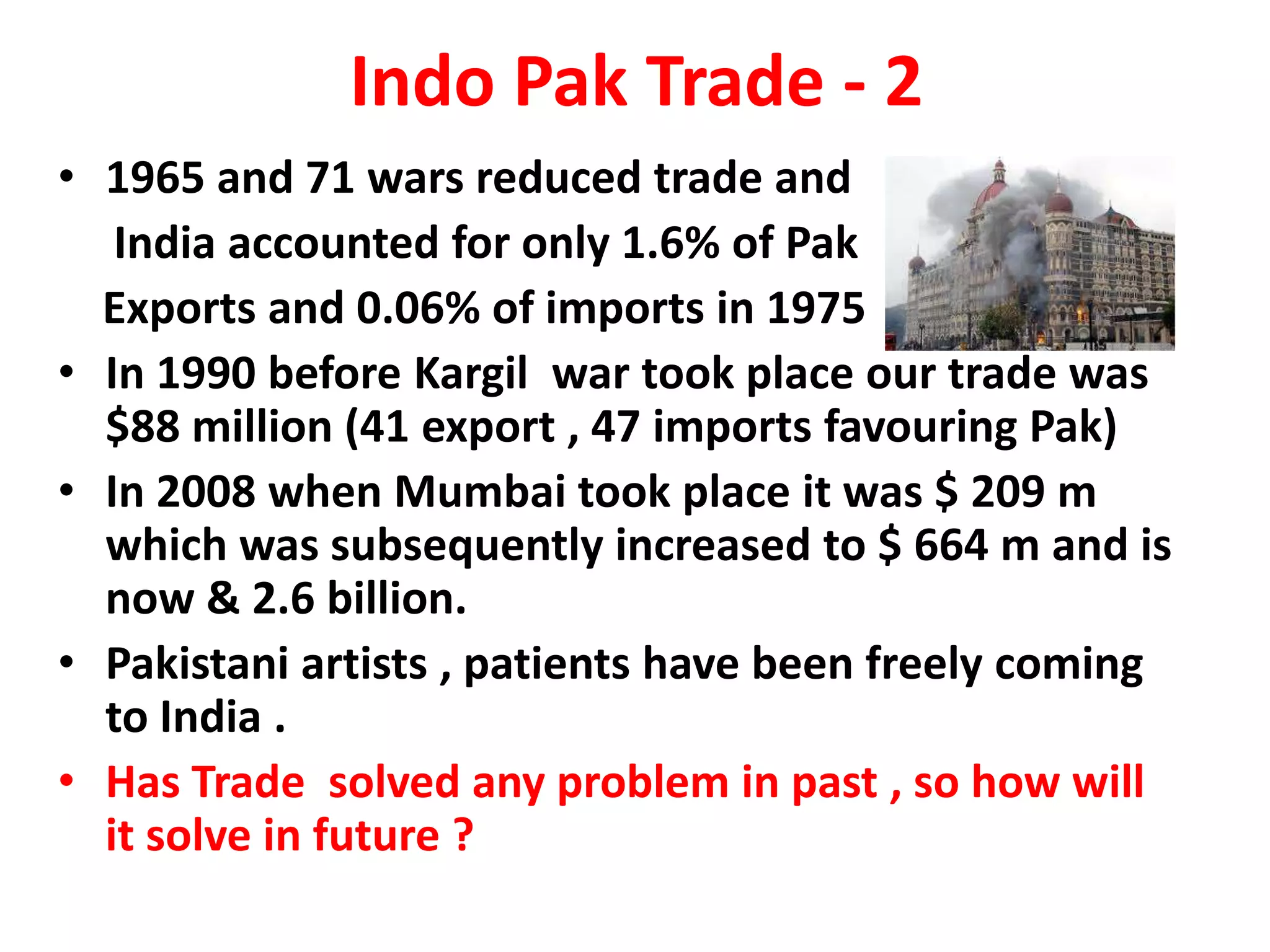 Indo pak relations | PPTX