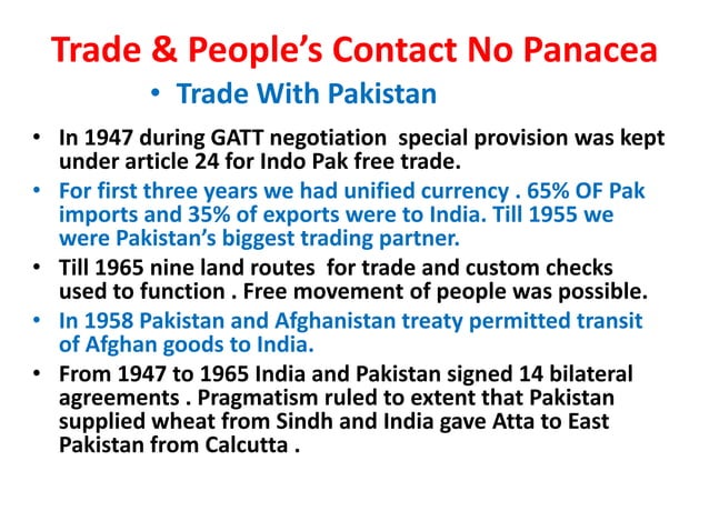 Indo pak relations | PPTX