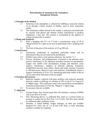 Indophenol Method | PDF