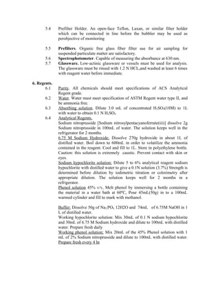 Indophenol Method | PDF