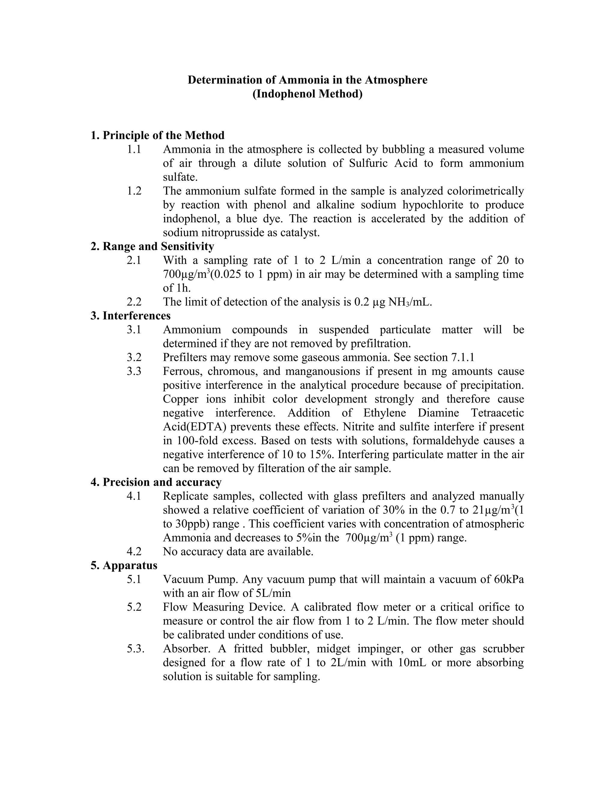 Indophenol method | DOC