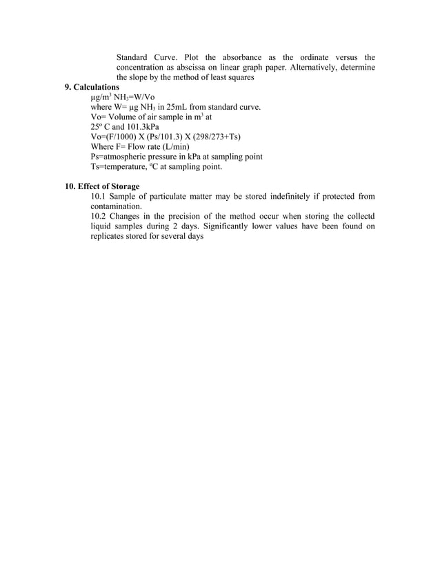 Indophenol method | DOC | Indoor Environmental Quality | Home & Garden