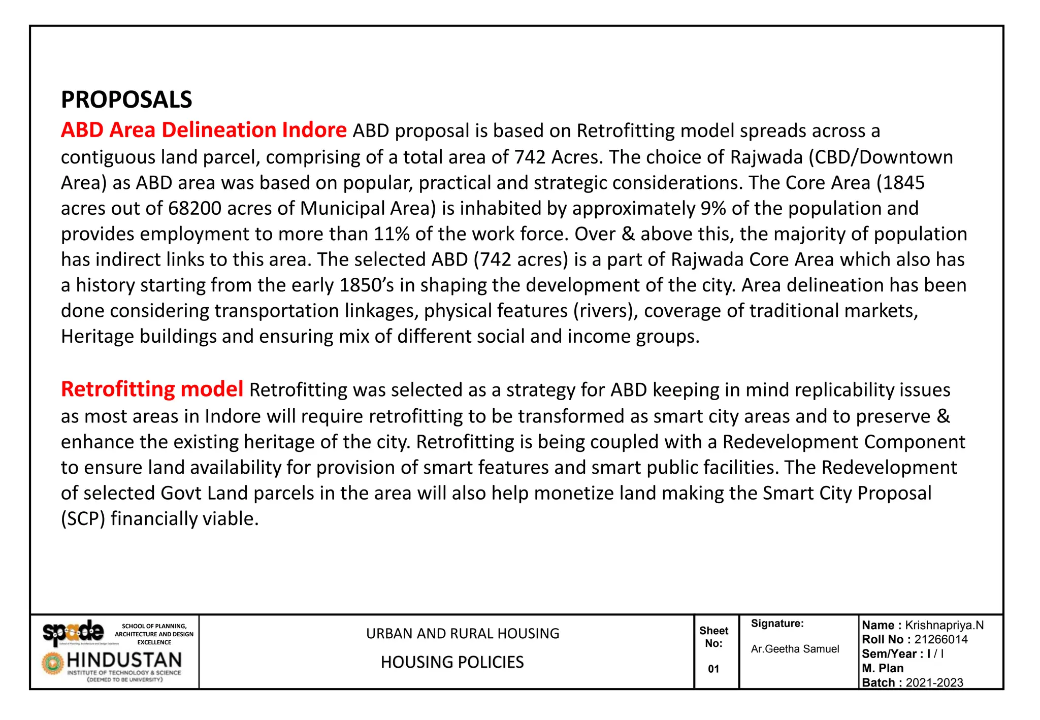 Indore Master Plan - A detailed Case study | PDF