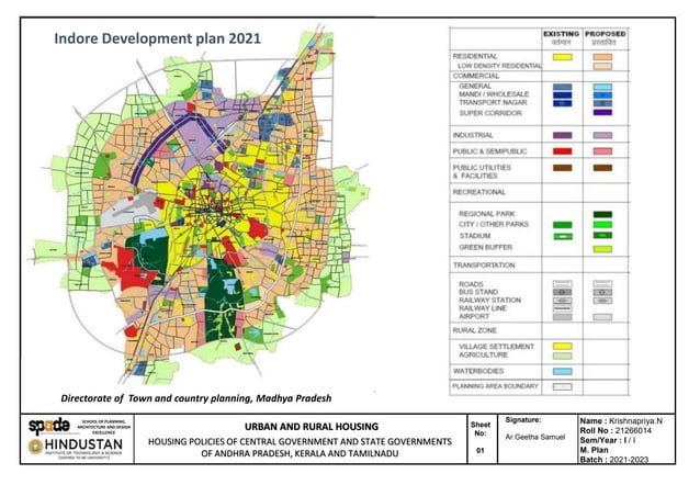 Indore Master Plan - A detailed Case study | PDF | Developmental Sites ...