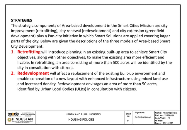 Indore Master Plan - A detailed Case study | PDF | Developmental Sites ...