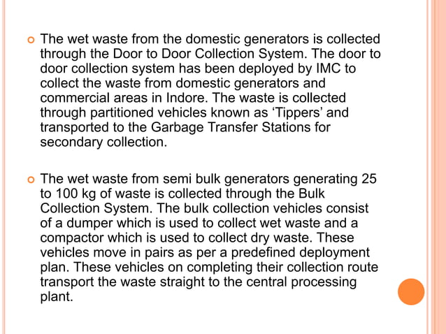 Indore waste management | PPTX | Environmental Services Industry ...