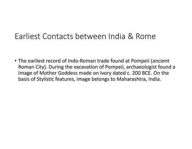 Indo - Roman Trade | PDF