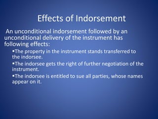 Indorsement | PPTX