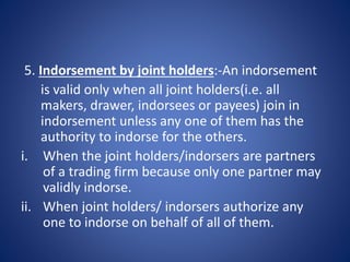 Indorsement | PPTX