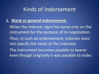 Indorsement | PPTX