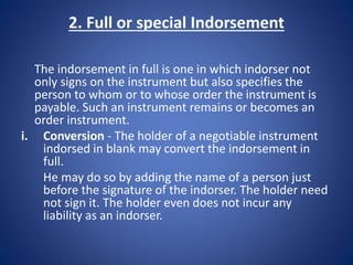 Indorsement | PPTX
