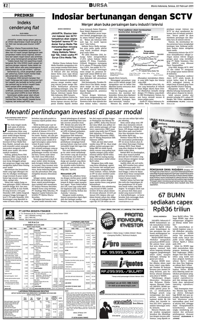 Indosiar merger dngn sctv | PDF