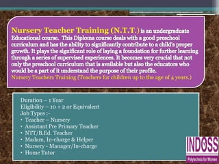 IPW Delhi – NTT, PTT, NPTT & B.ED Courses | PPT